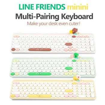 ★Authentic★LINE FRIENDS minini Wireless Keyboard/ 3in1 Multi Pairing/M ...